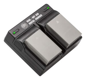 bm premium 2 bls-50, ps-bls5 batteries and dual bay charger for olympus om-5, om-d e-m5 iii, e-m10, e-m10 iii, e-m10 iv, e-pl8 e-pl9 e-pl10 stylus 1 cameras