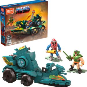 MEGA Masters of the Universe Battle Ram and Sky Sled Attack Vehicle Construction Set, Building Toys for Boys