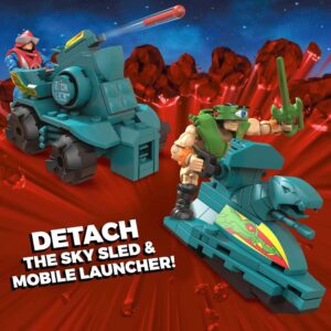 MEGA Masters of the Universe Battle Ram and Sky Sled Attack Vehicle Construction Set, Building Toys for Boys