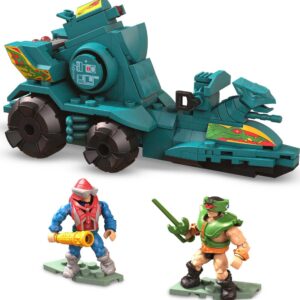 MEGA Masters of the Universe Battle Ram and Sky Sled Attack Vehicle Construction Set, Building Toys for Boys