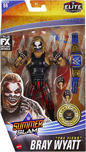 WWE Mattel The Fiend Bray Wyatt Elite Collection Series 87 Action Figure 6 in Posable Collectible Gift Fans Ages 8 Years Old and Up​,Multi,GVB65