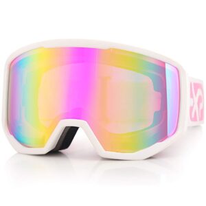 exp vision ski/snowboard goggles for men women, otg snow goggles anti fog uv protection