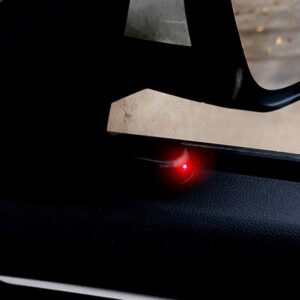 Yolu Car Solar Power USB Charging Anti-Theft Flashing LED Light Simulate Warning Security System Alarm Blinking Lamp (Red)