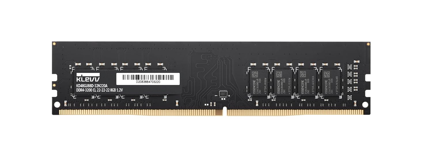 KLEVV DDR4 8GB (1x8GB) 3200MHz CL22 1.2V UDIMM Desktop Ram Memory SK Hynix Chip (KD48GU880-32N220A)