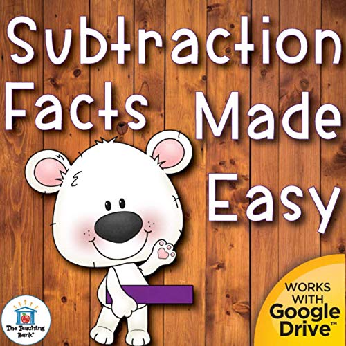 Subtraction Basic Facts Subtrahends 0-10 Mastery Made Fun Unit Printable or for Google Drive™ or Google Classroom™