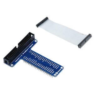 sb components Raspberry Pi Breadboard Adapter Development Raspberry Pi Expansion Board, GPIO Breakout Adapter Plate Breakout Mini for Raspberry Pi 4B/3B+/3B/2B/B+/A+/Zero and Zero W