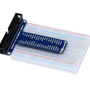 sb components Raspberry Pi Breadboard Adapter Development Raspberry Pi Expansion Board, GPIO Breakout Adapter Plate Breakout Mini for Raspberry Pi 4B/3B+/3B/2B/B+/A+/Zero and Zero W