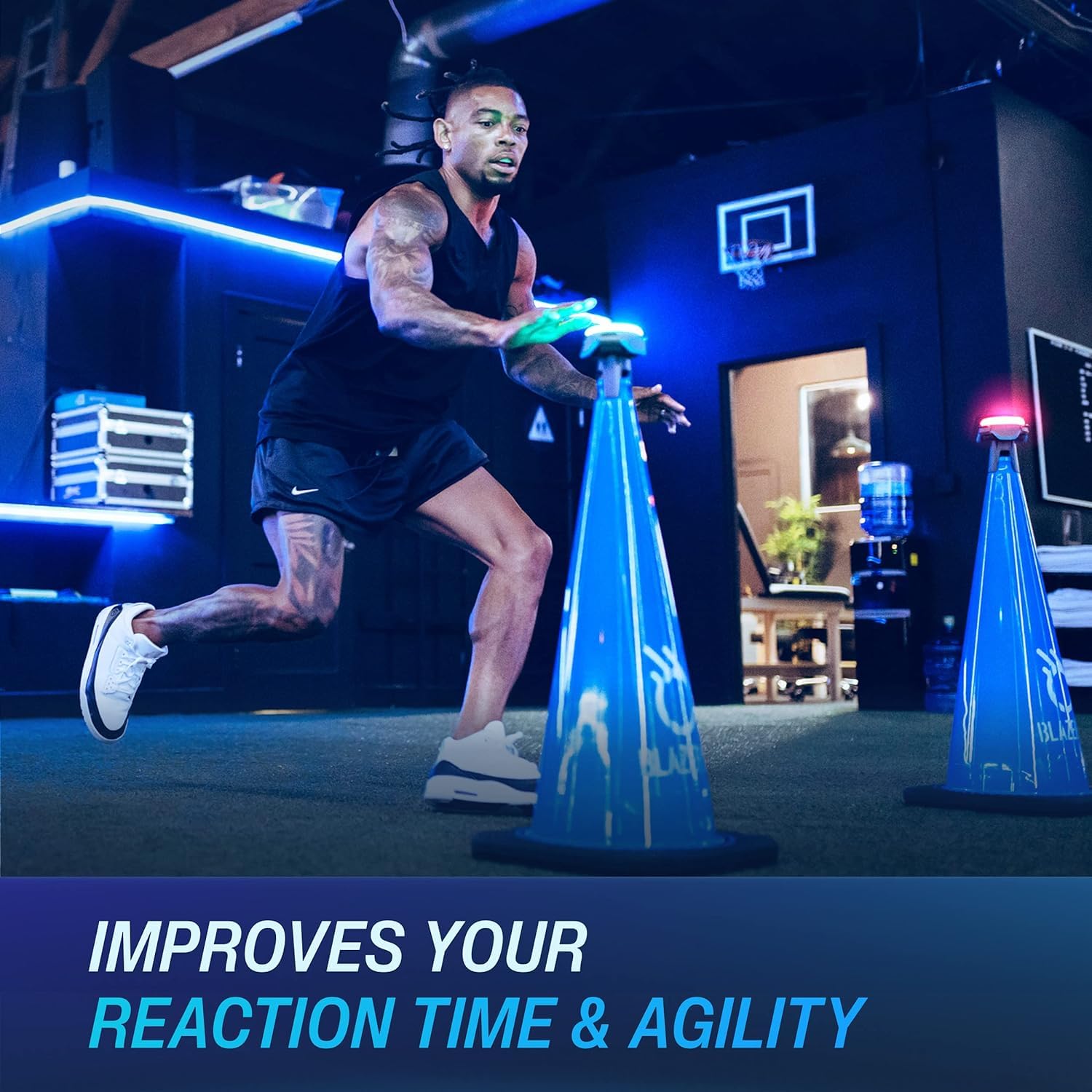 BlazePod Reaction Training Platform Improves Reaction Time And Agility For Athletes, Trainers, Coaches, Physical & Neurological Therapists, Fitness Trainers, Physical Educators (4 Pods)