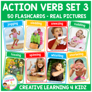 action verb cards set 3