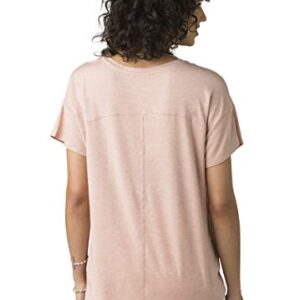 prAna Women's Foundation Slouch Top, Champagne Heather, Medium