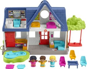 fisher-price little people toddler playset friends together play house interactive learning toy with smart stages for ages 1+ years