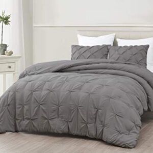 Cozie Mari Ultra Soft Stone Washed Comforter Set, Grey, King