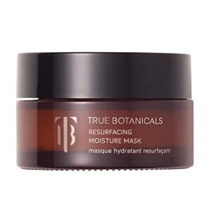 true botanicals - organic resurfacing moisture mask | non-toxic, cruelty-free | moisturizes as it exfoliates + stimulates collagen production to fight wrinkles | made safe (1 fl oz | 30 ml)