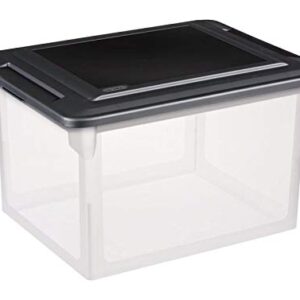 FILE STORAGE BOX CLR/BLK