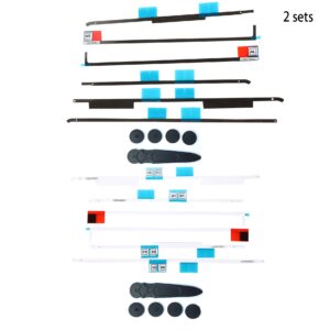 LCD Adhesive Strip Kit (2 Sets), KKDAO LCD Screen Display Strips Stickers Replacement Tools + 2 Opening Wheel Tools, iMac 21.5” 2012/2013 / 2015/2017, A1418 (iMac 21.5 Inch-A1418)