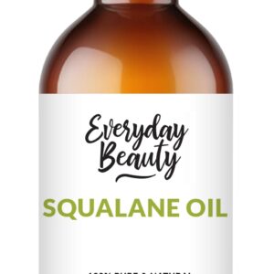 Squalane Oil - 100% Pure & Natural Plant Derived Facial Oil 2 Fl Oz - Cold Pressed and Unrefined Premium Grade Multipurpose Moisturizing Oil For Skin and Hair