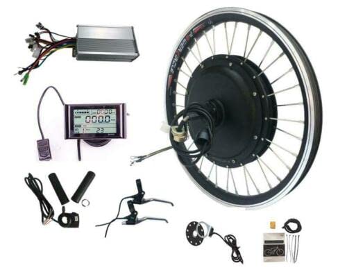 E-Bike 48V 1000W 700c Bike Front Wheel Conversion Kit, Hub Motor with LCD