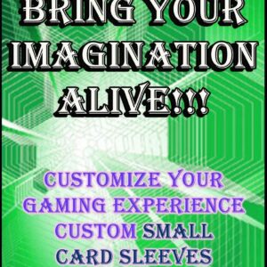 Custom Card Sleeves 60ct with Your Design for Gaming Cards Small Size, Yugioh, Vanguard