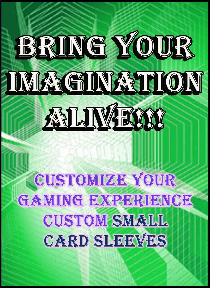 Custom Card Sleeves 60ct with Your Design for Gaming Cards Small Size, Yugioh, Vanguard