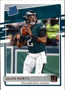 2020 donruss football #314 jalen hurts rc rookie philadelphia eagles official nfl trading card by panini america