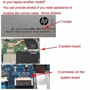 JUTOSHUR 2.5inch HDD SSD Hard Drive Connector Cable Board Compatible for HP Laptop 15-dw 15s-dy 15s-du 15s-dr 15s-gr,250G8 255G8 256G8 /250 G9 255G9 Replace LS-H323P