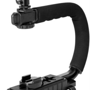 XIANYUNDIAN Metal Triple Hot-Shoe Mounts Handheld Phone Stabilizer Video Action Handle Grip for Canon Nikon Sony DSLR Camera/Camcorder Camera Mounts Clamps (Colour : C Grip)