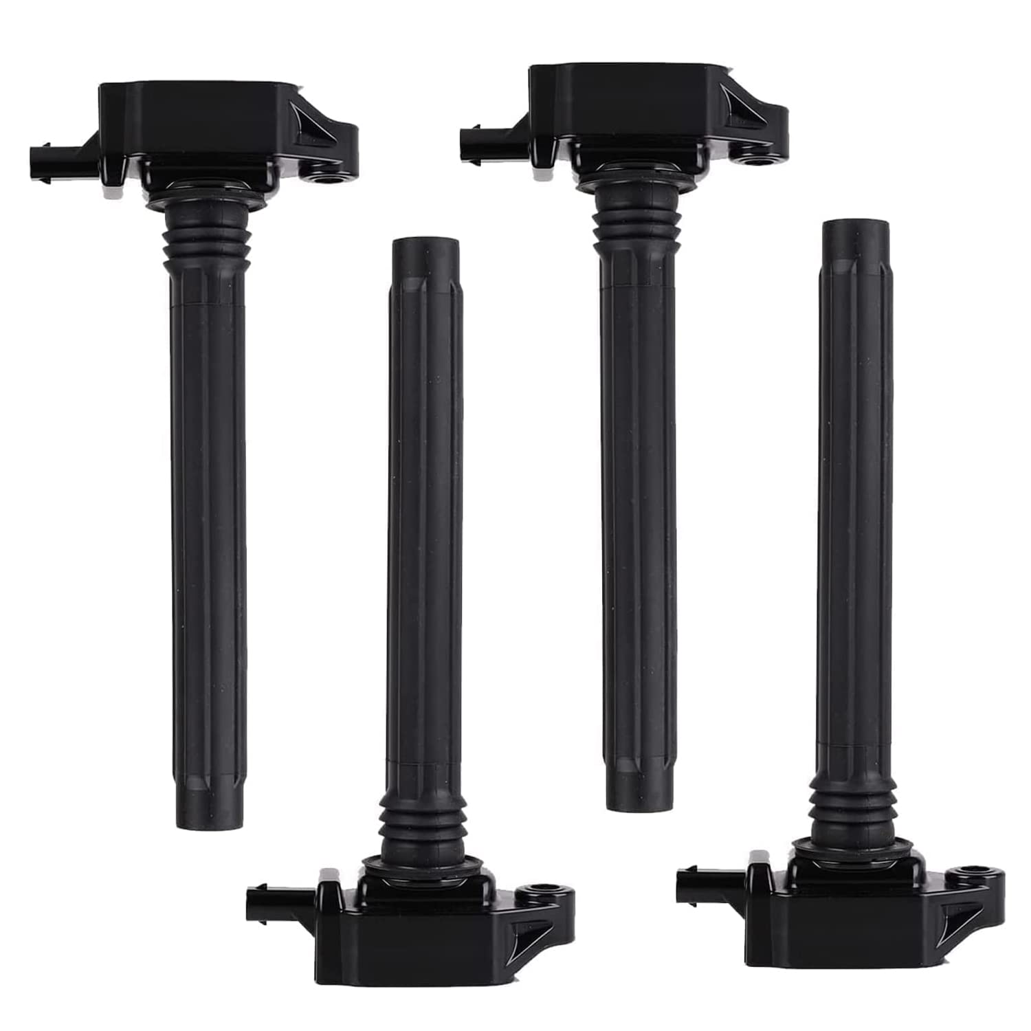 Ignition Coil Pack Set of 4 - Compatible with Chrysler 200 Fiat 500X Jeep Cherokee Renegade Compass Dodge Dart Ram ProMaster 2.4L 2013-2017 - Replaces UF751 UF754 68242286AA, 68080580AB, 0221504050