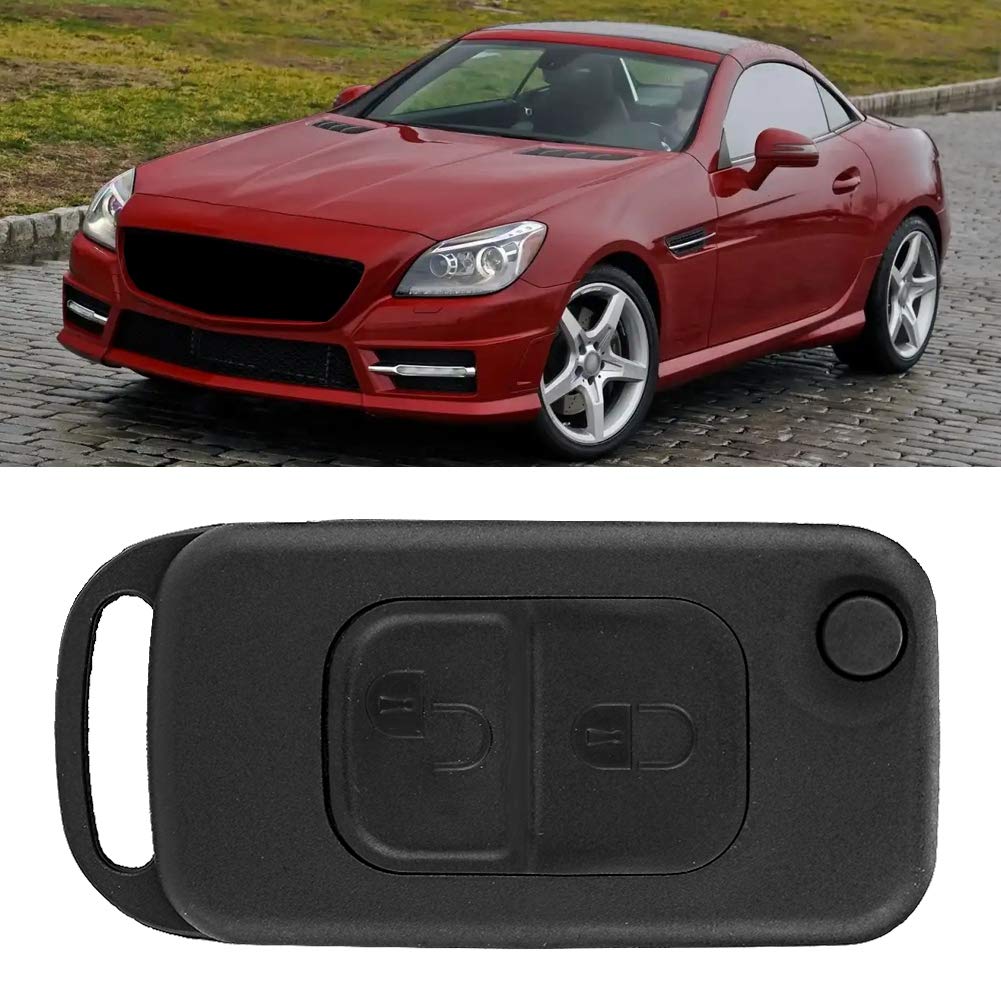 KIMISS Remote Key Shell, Flip 2 Button Remote Key Fob Case Shell Cover Fit For Mercedes Benz SLK Class E113 ACES W168