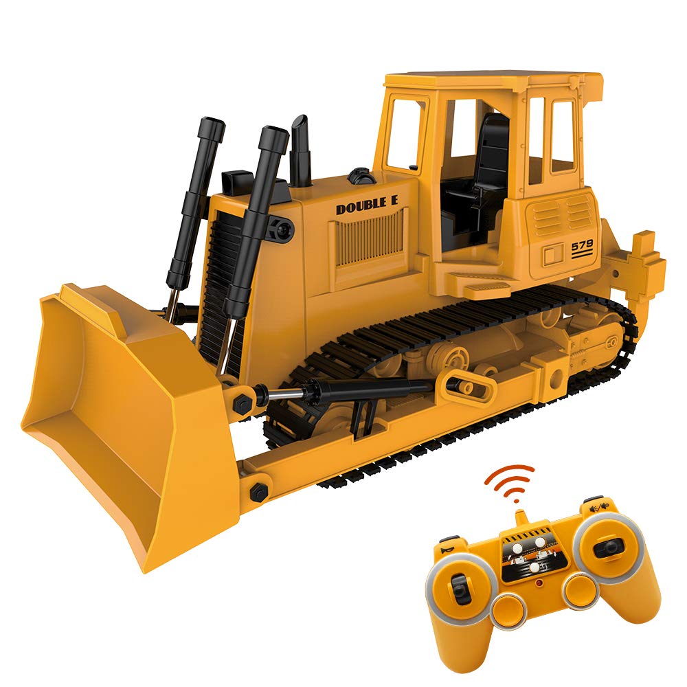 Mostop RC Bulldozer 2.4G RC Loader Tractor Crawler Bulldozer Remote Control Construction Vehicle for Kids