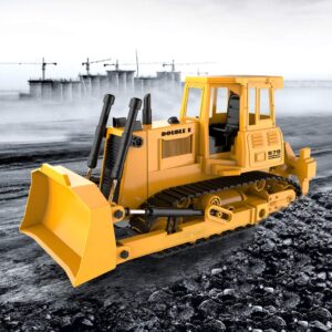 Mostop RC Bulldozer 2.4G RC Loader Tractor Crawler Bulldozer Remote Control Construction Vehicle for Kids