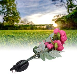 Outdoor Solar Garden Stake Lights Solar Power LED 3 Heads Simulation Peony Rose Flower Light for Home Garden Lawn Decor