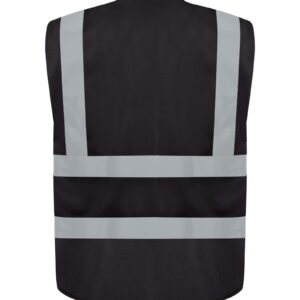 VICRR High Visibility Safety Vest with Reflective Strips Pockets, Work Vest for Men & Women