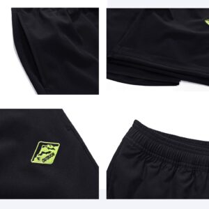 Kolongvangie Men's Short Inseam Lightweight Training Shorts UPF 30+ Bodybuilding Gym Workout Athletic Fishing Shorts