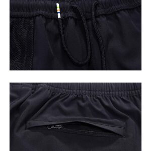 Kolongvangie Men's Short Inseam Lightweight Training Shorts UPF 30+ Bodybuilding Gym Workout Athletic Fishing Shorts