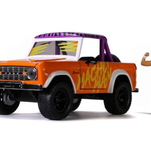 Jada 1:24 Diecast 1973 Ford Bronco with Macho Man Figure