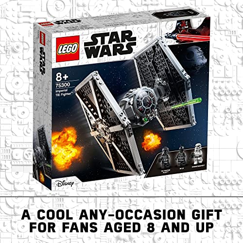 LEGO Star Wars Imperial TIE Fighter 75300 Building Toy with Stormtrooper and Pilot Minifigures from The Skywalker Saga For 8+ Years