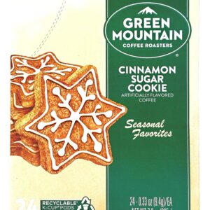 Green Mountain K Cups Seasonal Variety Pack of 2 Flavors - Cinnamon Sugar Cookie and Maple Pecan - Pack of 48 K Cups - 24 K Cups Per Flavor - For Use of Keurig Coffee Makers