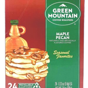 Green Mountain K Cups Seasonal Variety Pack of 2 Flavors - Cinnamon Sugar Cookie and Maple Pecan - Pack of 48 K Cups - 24 K Cups Per Flavor - For Use of Keurig Coffee Makers