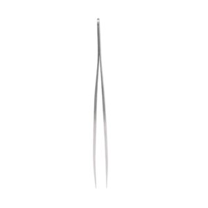 AmScope - High Precision 4 3/4 in. Straight Flat Edge Tweezers - 1 pc