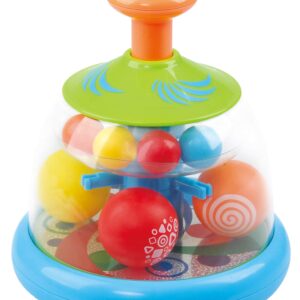 Play Popping Ball Dome Toy - Ball Popper Toys Tumble Top - Spinning Popping Make Colorful Balls Pop and Fly - Gift for 6 Month Plus Newborn Babies Infants, 1609