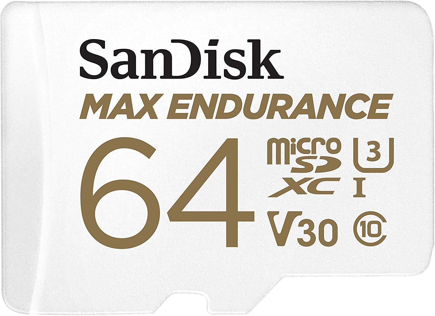 SanDisk MAX Endurance 64GB TF Card MicroSDXC Memory Card for Dash Cams & Home Security System Video Cameras (SDSQQVR-064G-GN6IA) Class 10 Bundle with (1) Everything But Stromboli MicroSD Card Reader