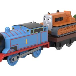 Thomas & Friends Thomas & Terence, battery-powered motorized toy train for preschool kids ages 3 years and up