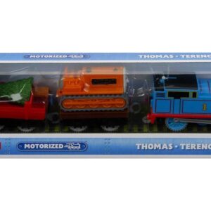 Thomas & Friends Thomas & Terence, battery-powered motorized toy train for preschool kids ages 3 years and up