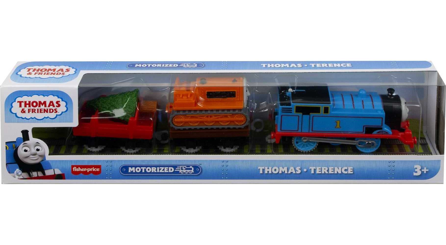 Thomas & Friends Thomas & Terence, battery-powered motorized toy train for preschool kids ages 3 years and up