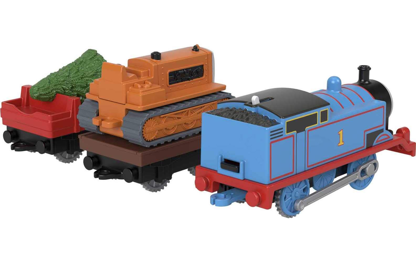 Thomas & Friends Thomas & Terence, battery-powered motorized toy train for preschool kids ages 3 years and up