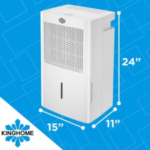 KingHome Energy Star 50-Pint Dehumidifier with Built-In Vertical Pump for a Room up to 4500 Sq. Ft.