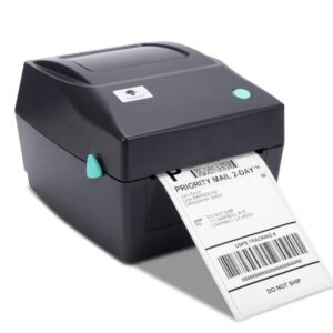 thermal label printer, 4x6 shipping label printer, commercial direct desktop label printer for shipping packages barcode label maker, compatible with ups, usps, etsy, amazon,shopify,ebay