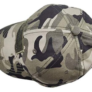 MANMESH HATT American Flag Embroidered Hat, Adjustable Washed Distressed Camo Baseball Cap for Men Women (American Flag Camouflage Green, one Size)