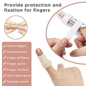 Sopito Finger Splint, 7PCS Finger Support Brace Finger Stabilizer for Broken Fingers Straightening Arthritis Knuckle Immobilization