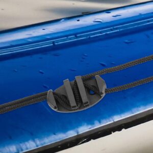 Amarine Made Marine Kayak Canoe Anchor Trolley Kit with Trolley Line Rope Zig Zag Cleat Pulley Block Rigging Ring Nylon Pad Eyes Snap Hooks and Mounting Hardware